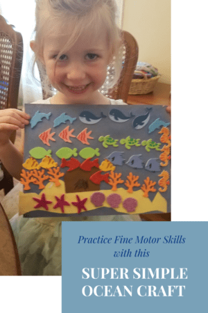 Practice Fine Motor Skills with this Super Simple Ocean Craft