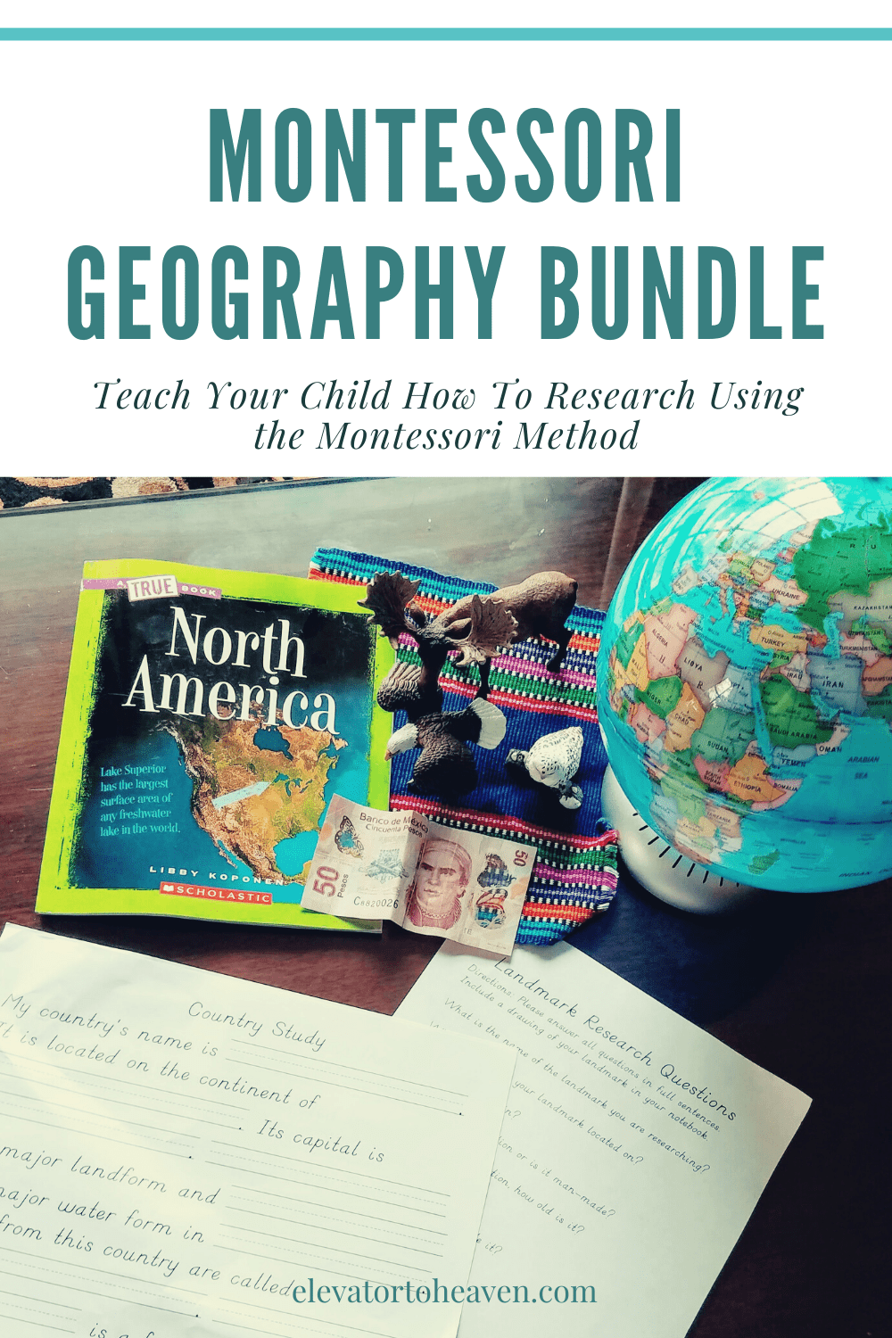 Montessori Geography Bundle: Teach Your Child to Research